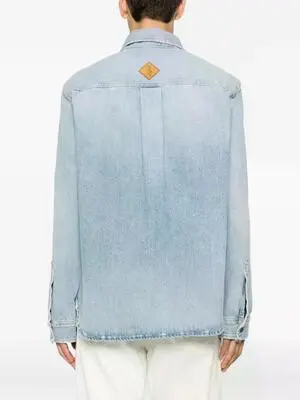 HAIKURE Matt Logo-patch Denim Shirt Jacket