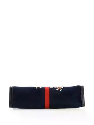 Gucci Ophidia Chain Embroidered Suede Medium Shoulder Bag