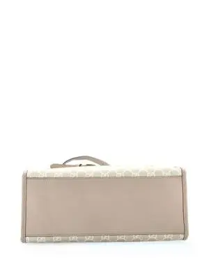 Gucci Interlocking G Tote Gg Coated Canvas And Leather Small Satchel