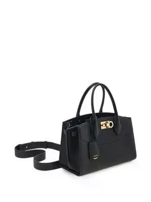 FERRAGAMO Gancini Leather Shoulder Bag