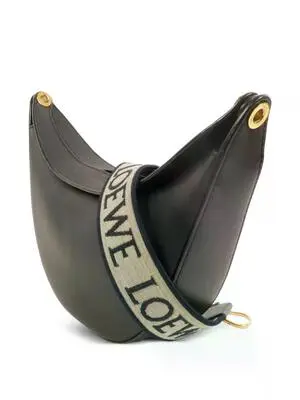 Loewe Luna Leather Shoulder Bag - Black