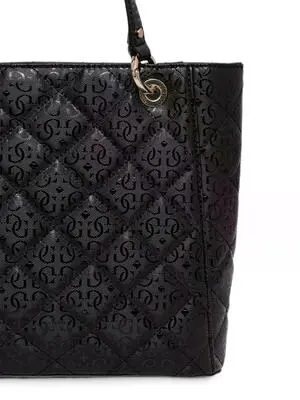 Guess Libby Quilted Tote Bag - Black
