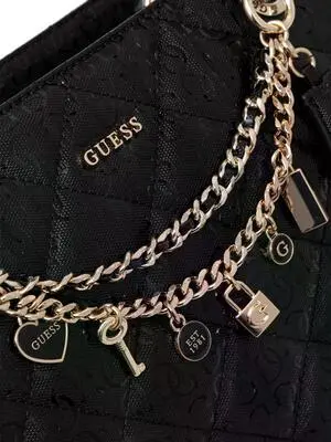 Guess Libby Quilted Tote Bag - Black