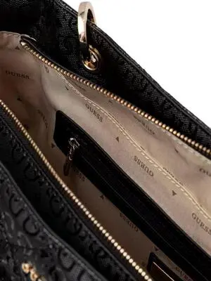 Guess Libby Quilted Tote Bag - Black