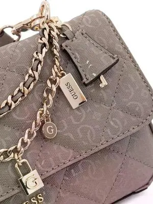 Guess Libby Quilted Shoulder Bag - Neutrals