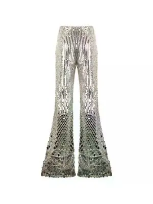Alberta Ferretti Sequin Embellished Flared Trousers