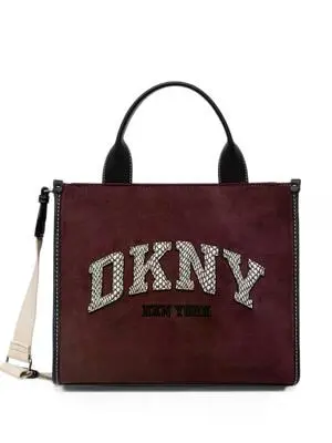 Dkny Hadlee Logo-patch Tote Bag - Red