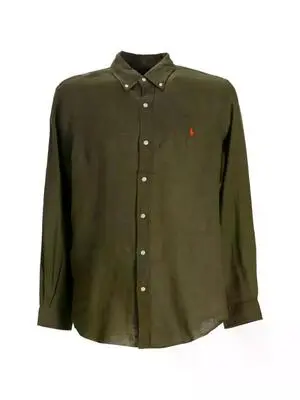 Polo Ralph Lauren Embroidered-logo Button-down Shirt - Green