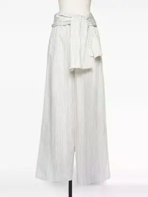 MULLER OF YOSHIOKUBO Striped Palazzo Pants - Blue