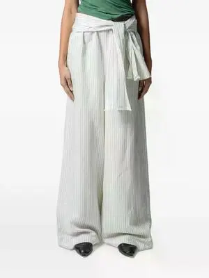 MULLER OF YOSHIOKUBO Striped Palazzo Pants