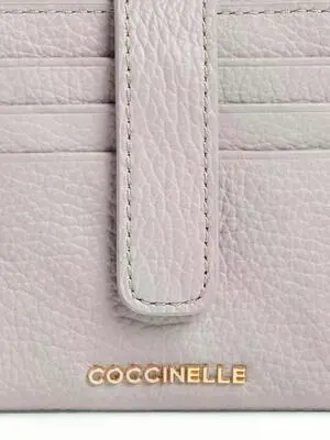 COCCINELLE Medium Logo-plaque Grained-leather Wallet