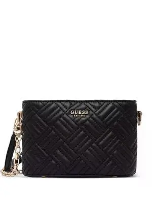 Guess Quilted Finish Shoulder Bag - Black