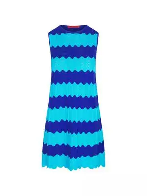 SIMONMILLER Moji Wave-stripe Knit Dress