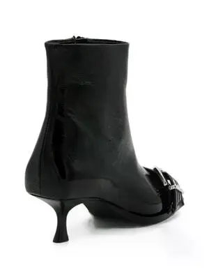 GANNI Pointed-toe Ankle Boots - Black