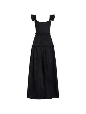 MARKARIAN Alanna Ruffle-tiered Maxi Dress