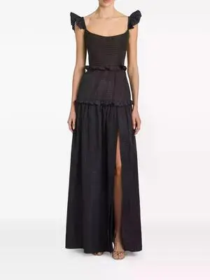 MARKARIAN Alanna Ruffle-tiered Maxi Dress