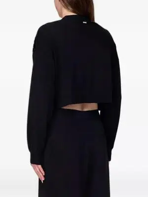 Emporio Armani Sequin-embellished Crew Neck Sweater