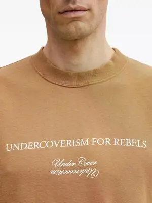 Undercover Slogan-print Raw-edge T-shirt