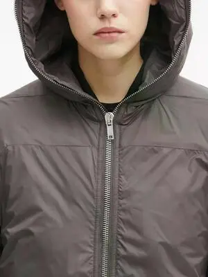 Rick Owens Hooded Zip-up Windbreaker Coat