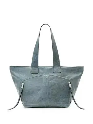 ALLSAINTS Crinkled Leather Tote Bag