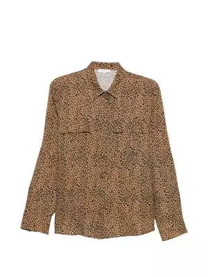 ZANETTI Leopard Print Button-down Shirt - Neutrals
