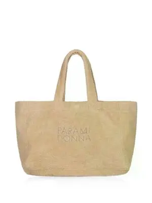 PARAMIDONNA Logo Embroidered Tote Bag