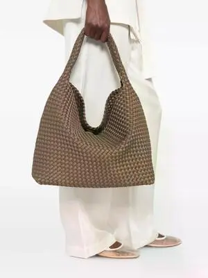 MARREA Large Woven Shoulder Bag