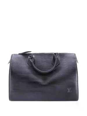 LOUIS VUITTON Speedy Epi Leather Satchel - Black