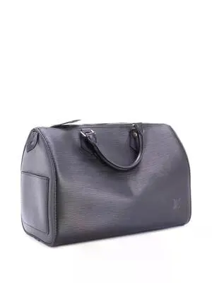 LOUIS VUITTON Speedy Epi Leather Satchel - Black