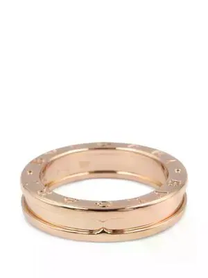 BVLGARI 18k Rose Gold B.zero1 Spiral Ring - Pink