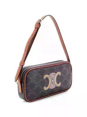 Celine Triomphe Camera Embroidered Coated Canvas Shoulder Bag