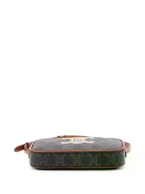 Celine Triomphe Camera Embroidered Coated Canvas Shoulder Bag