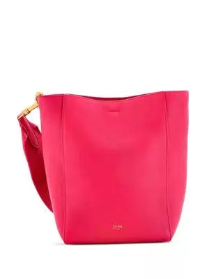 Celine Sangle Seau Bag In Goatskin - Pink