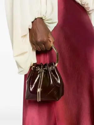 JIMMY CHOO Bon Bon Bucket Bag - Red