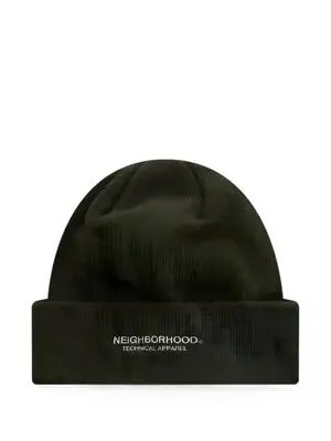 NEIGHBORHOOD Logo Embroidered Beanie Hat - Green