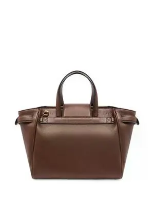 LANCEL Grained Leather Handbag