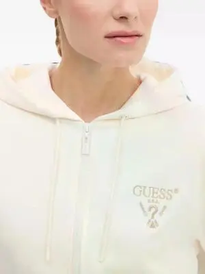 Guess Embroidered Zip-up Hoodie