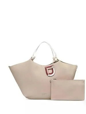 Dkny Paula Logo-plaque Tote Bag - Neutrals