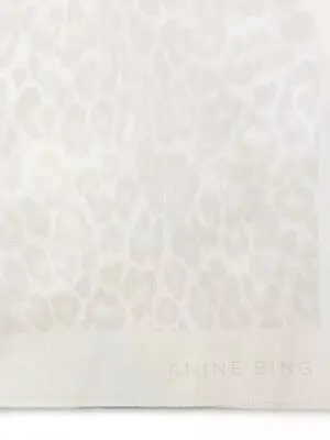 ANINE BING York Leopard-print Scarf
