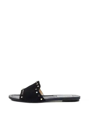 JIMMY CHOO Nanda Flat Sandals - Black