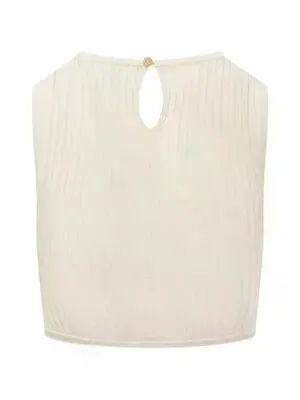 Elisabetta Franchi Ribbed-knit Crossover Blouse
