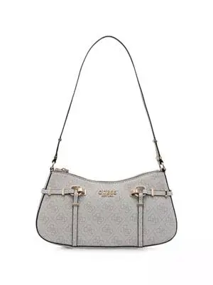 Guess Leona Logo-print Shoulder Bag - Grey