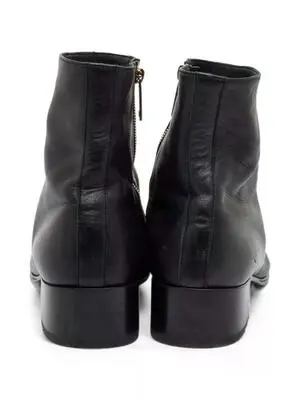 Dolce & Gabbana Dg Logo Leather Ankle Boots