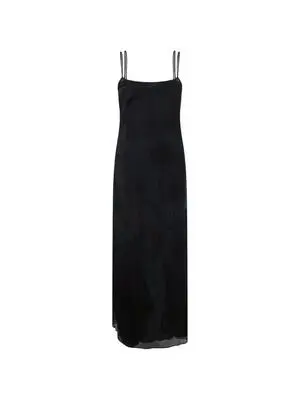 Moschino Patchwork Mesh Maxi Dress