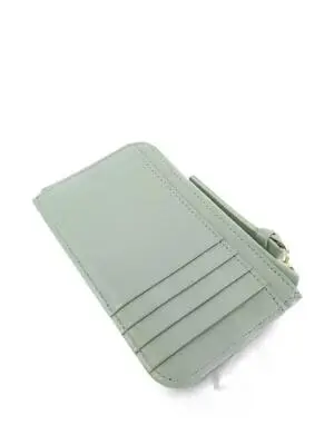 Chloé Embroidered-logo Leather Cardcase