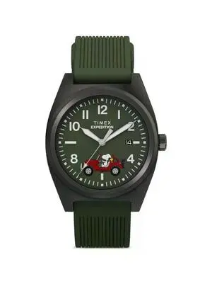 TIMEX X Peanuts Expedition Snoopy Road Trip 39mm Watch - Green