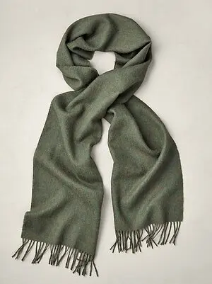 Overland Woven Alpaca Wool Scarf - Fern