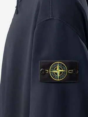 Stone Island Oversize Biologic Cotton Sweatshirt With Zip