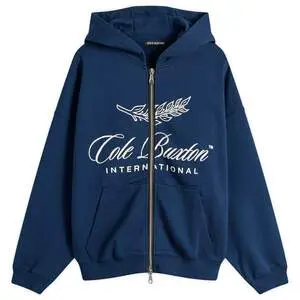 COLE BUXTON International Zipped Hoodie - Navy