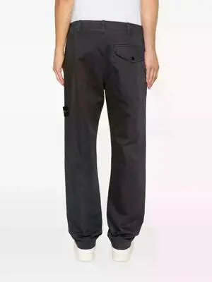 Stone Island Logo Patch Straight-leg Trousers